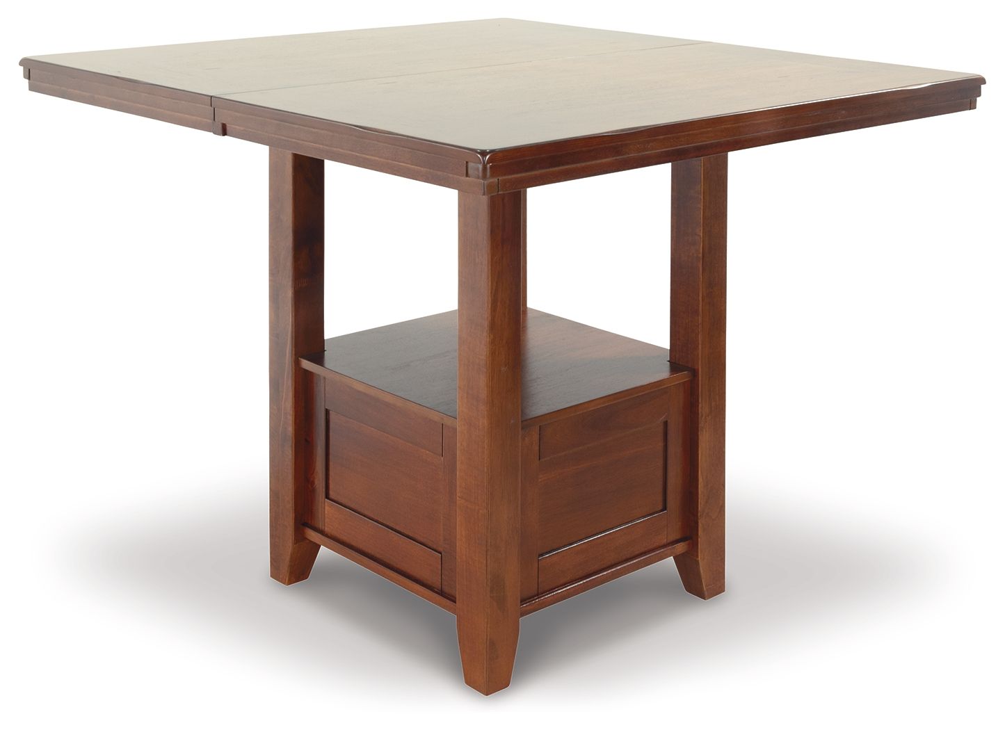 Ralene - Rectangular Dining Room Counter Extension Table - Medium Brown ...
