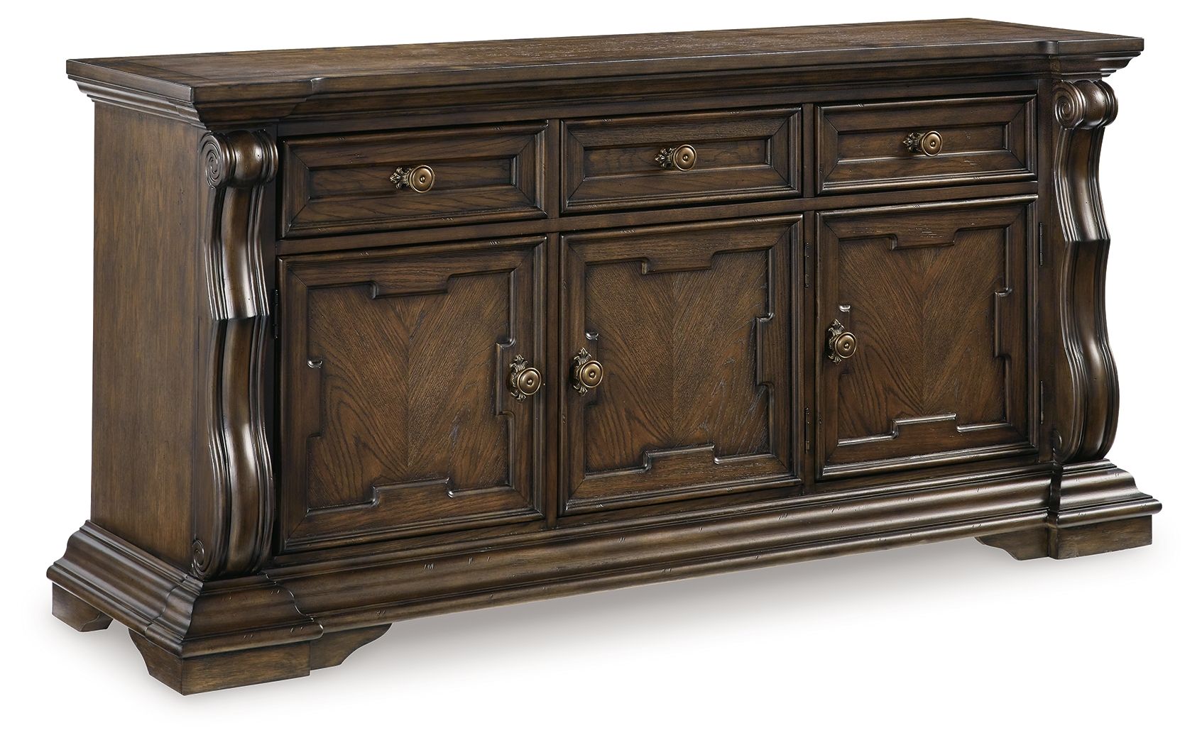Maylee - Dark Brown - Dining Room Buffet | Austin's Furniture Depot ...